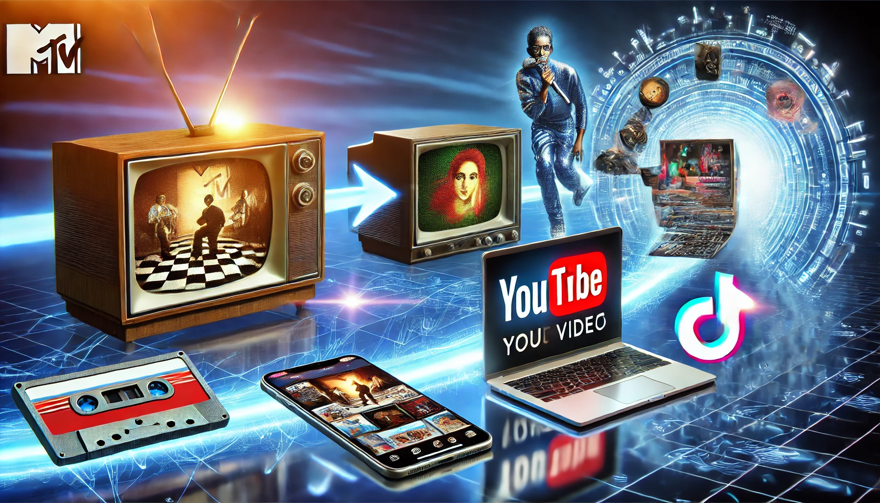 A evolução dos videoclipes: da MTV ao YouTube e TikTok 🎥📱🎶 - Midia na Tela